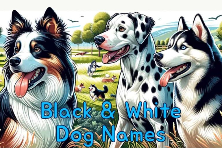 200+ Classic and Cool Black and White Dog Names - Name Ideas